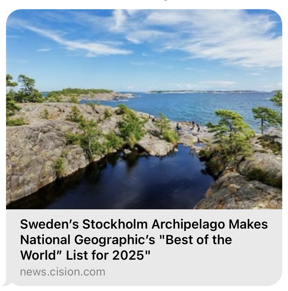 Stockholm’s archipelago makes the top list – Watching the Swedes